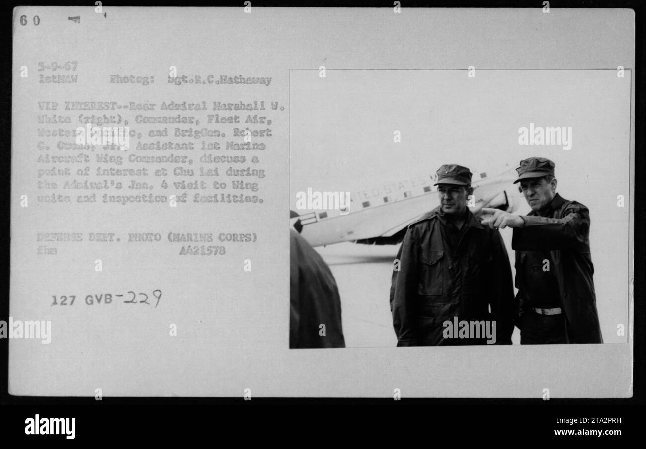 Rear Admiral Harshall White and Brigadier General Robert C. Cuens ...