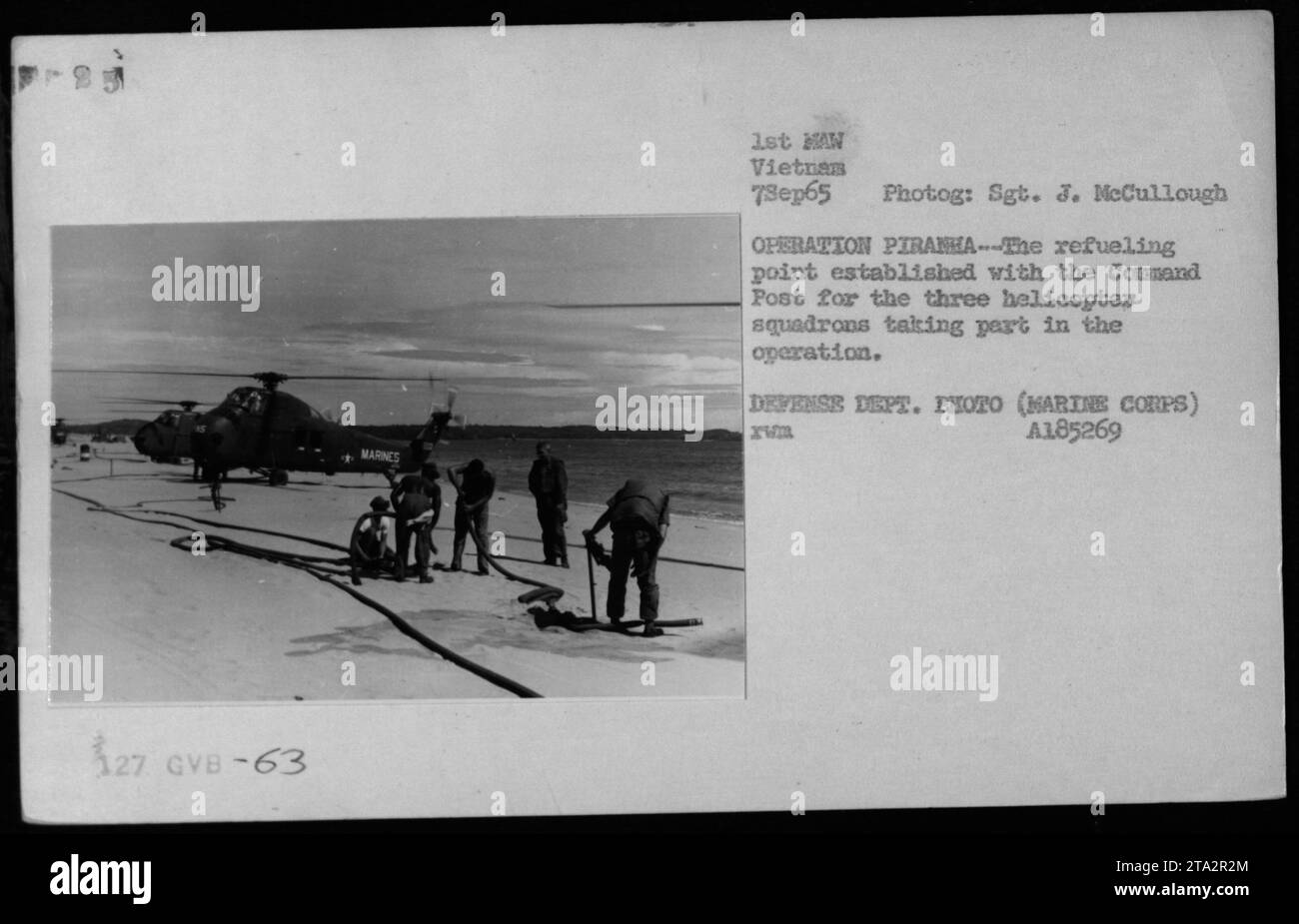 A command post and refueling point were established during Operation ...