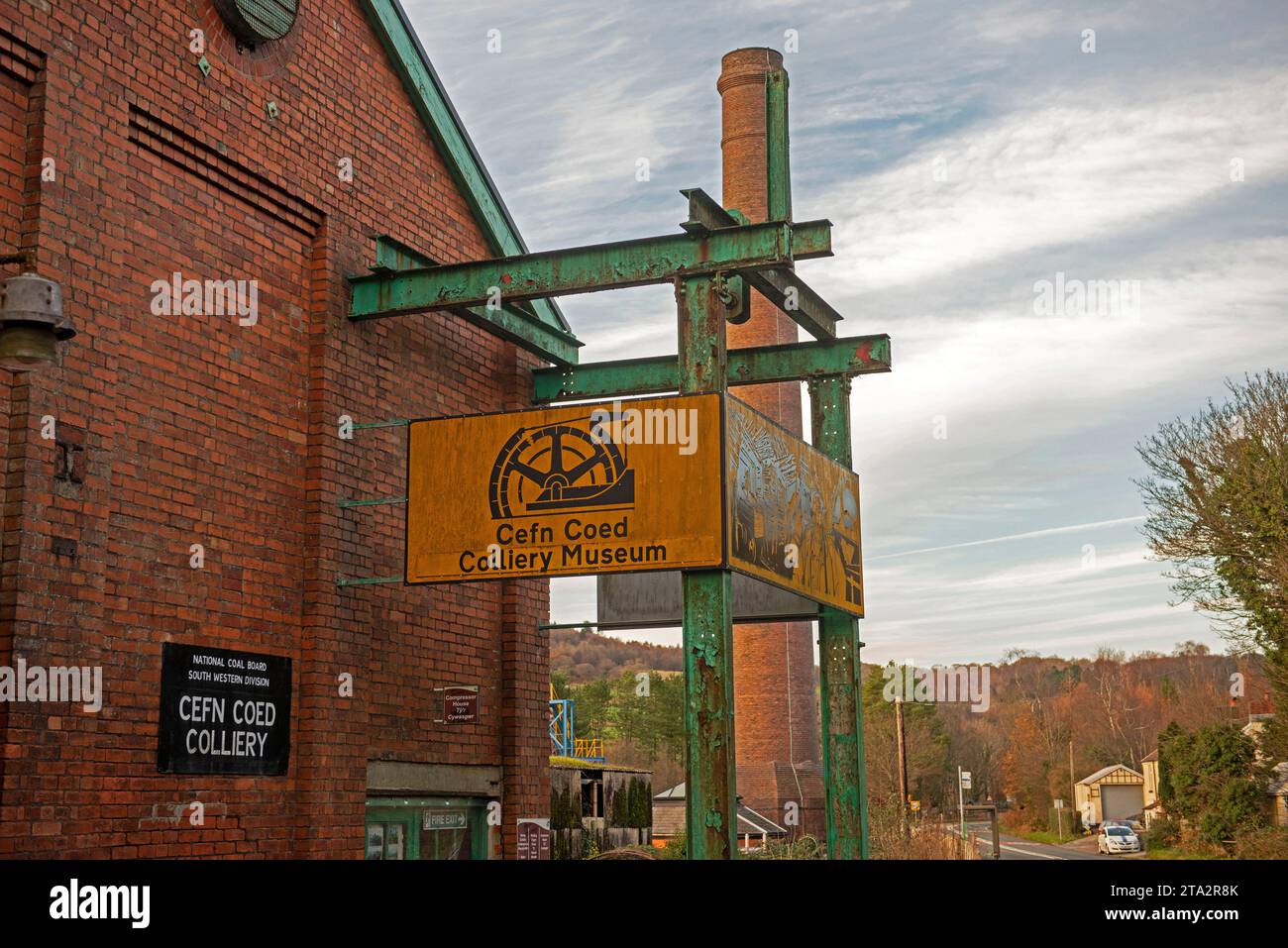 Cefn Coed Colliery Museum in Crynant in the Neath Valley Stock Photo ...