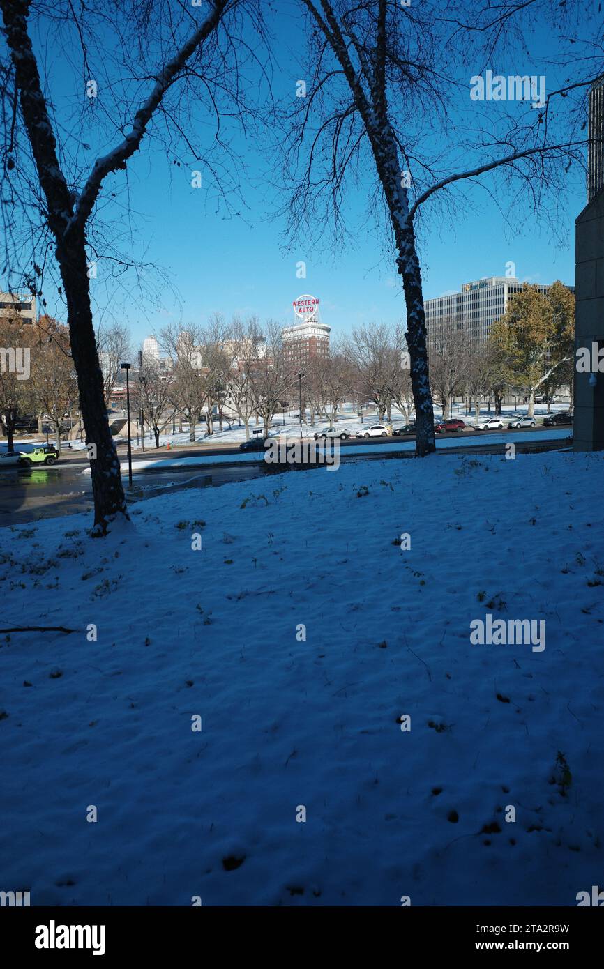 Kansas City, Missouri - November 26, 2023: Crown Center in KCMO on a ...