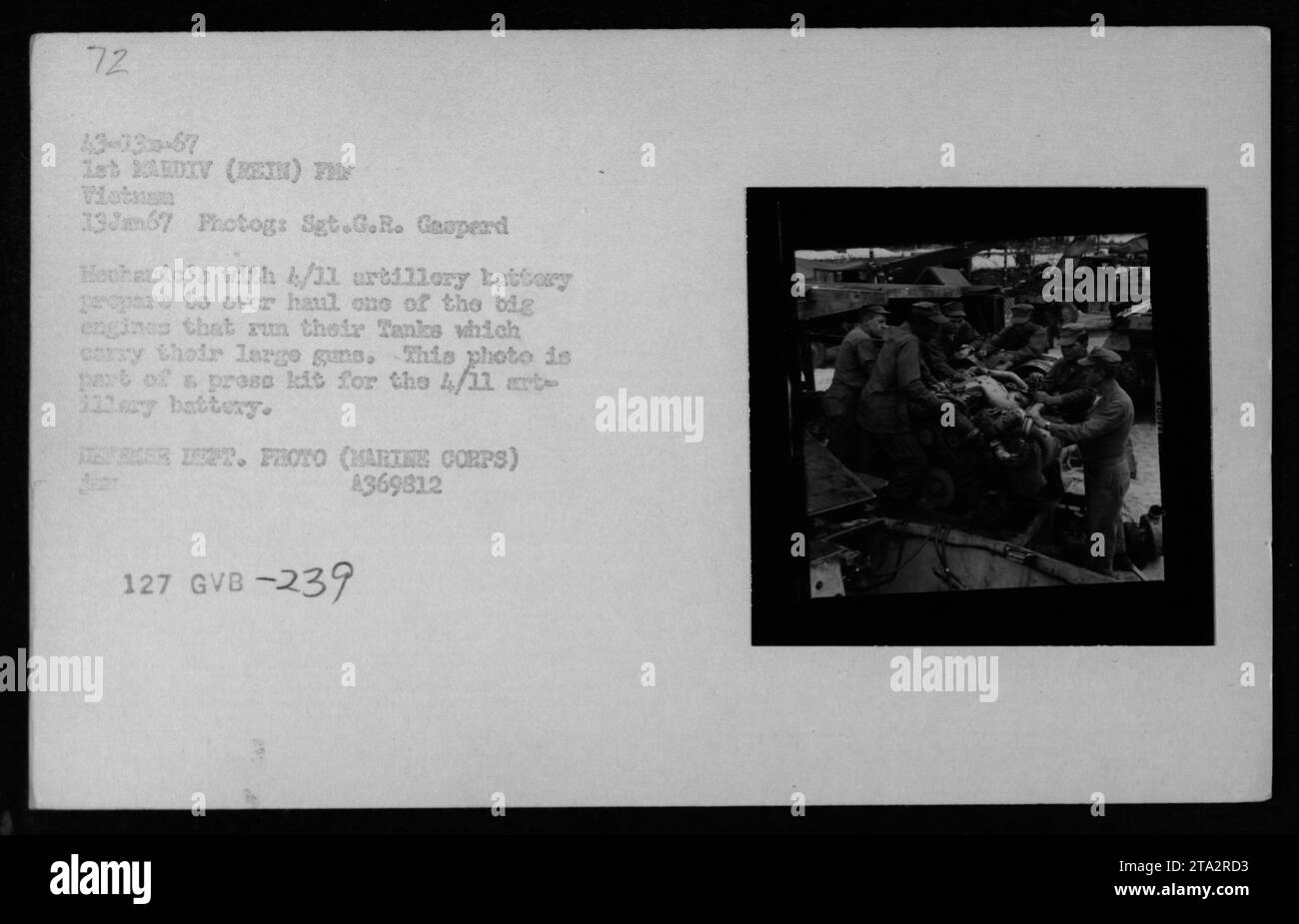 Soldiers from the 4/11 artillery battery are seen preparing to overhaul ...