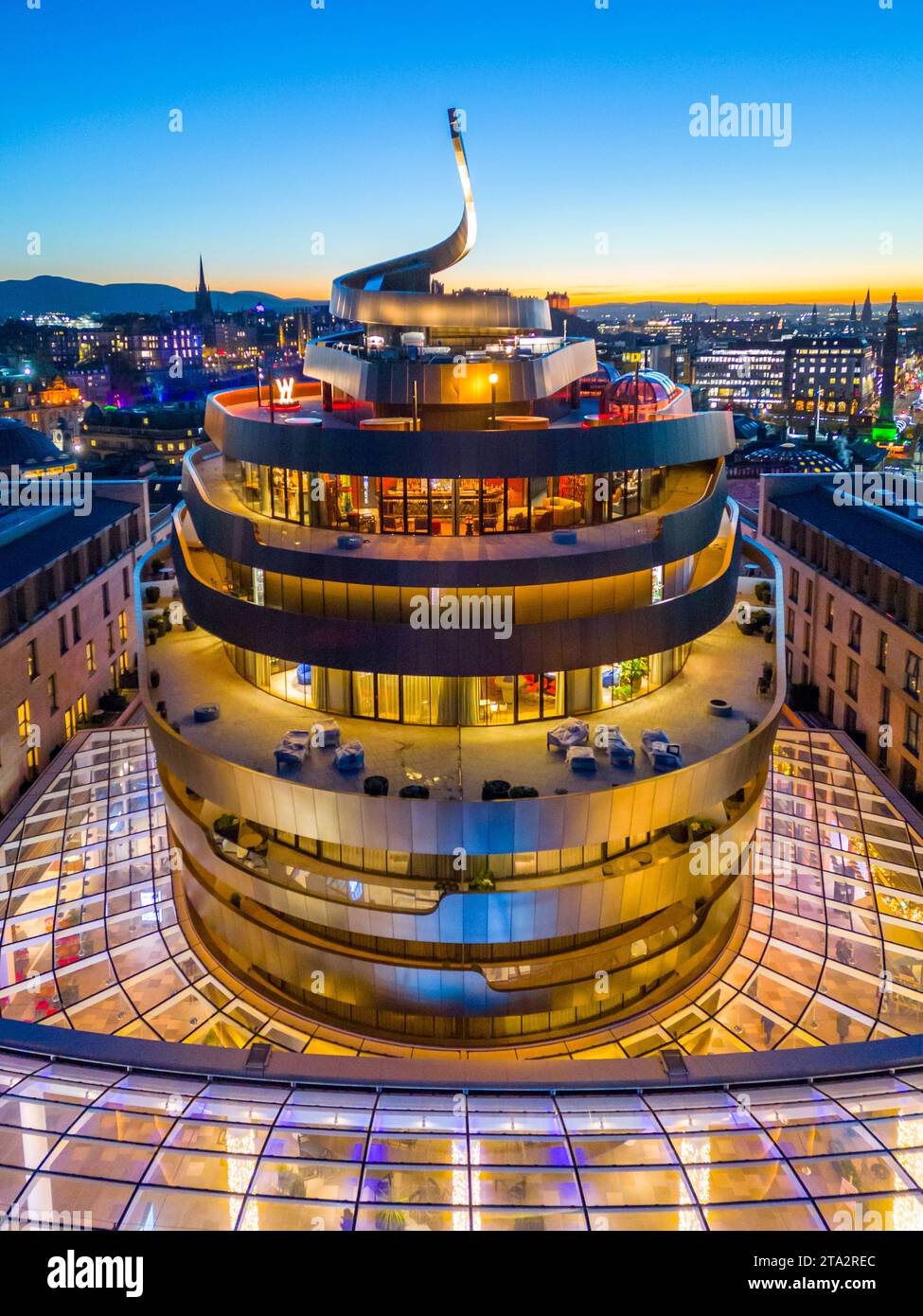 W hotel edinburgh skyline hi-res stock photography and images - Alamy
