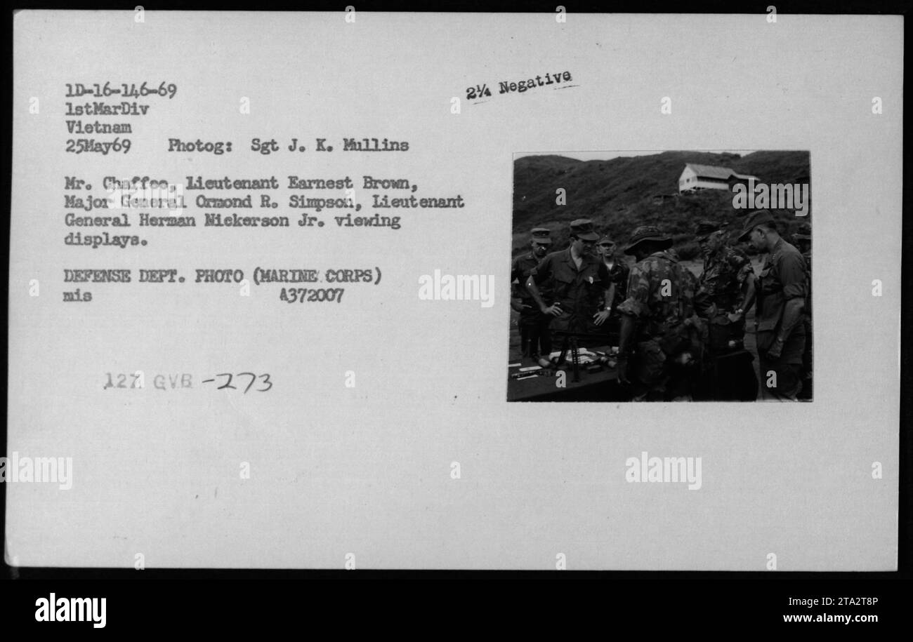 Senior military officials, including Lieutenant Earnest Brown and Major ...