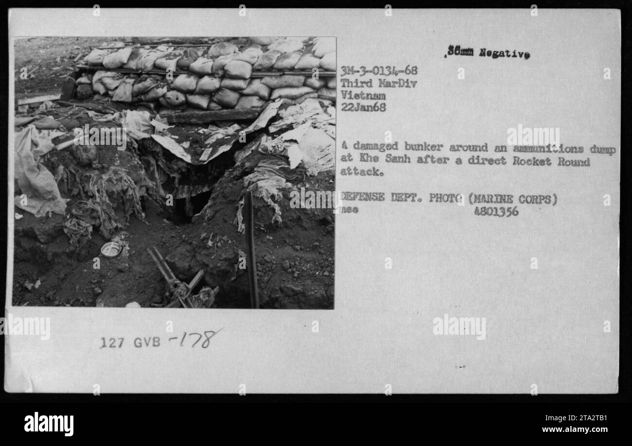 On January 22, 1968, Khe Sanh suffered a direct rocket round attack ...