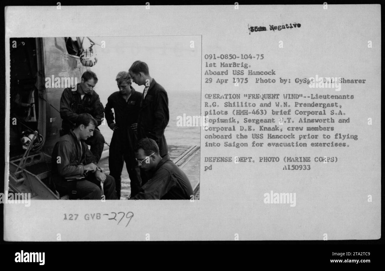 Vietnam evacuation exercises Black and White Stock Photos & Images - Alamy