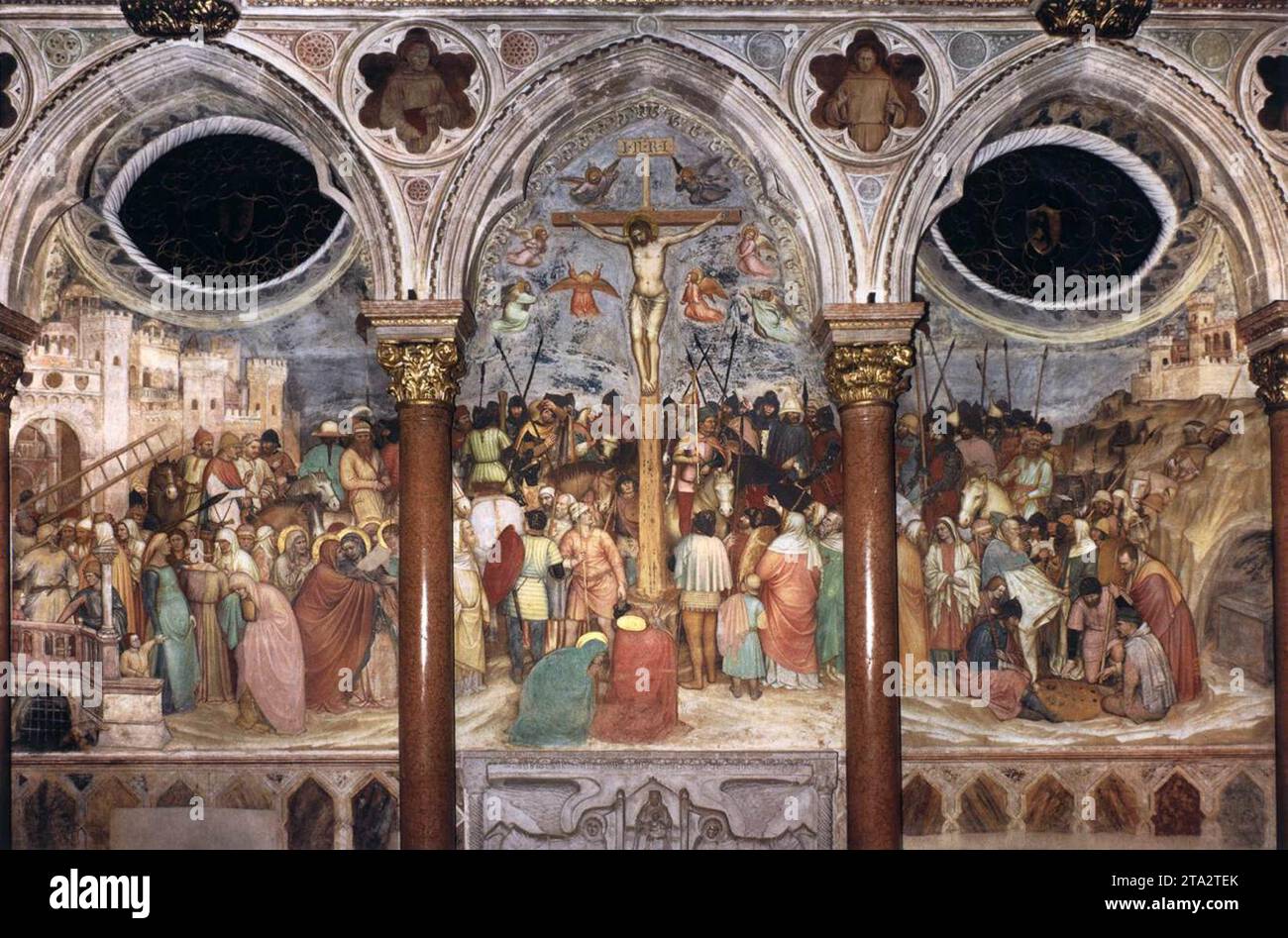 Crucifixion 1376-79 by Altichiero Da Zevio Stock Photo - Alamy