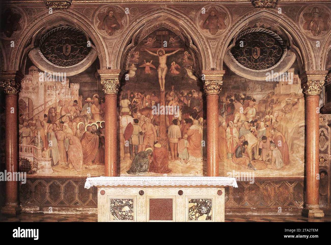 Crucifixion 1376-79 by Altichiero Da Zevio Stock Photo - Alamy