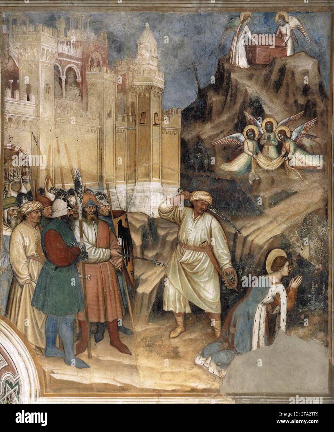 The Beheading of St Catherine 1378-84 by Altichiero Da Zevio Stock ...