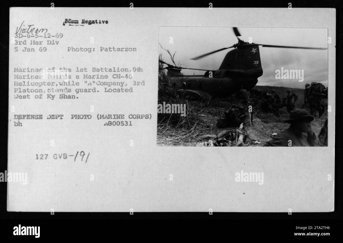 On January 5, 1969, Marines from the 1st Battalion, 9th Marines boarded ...
