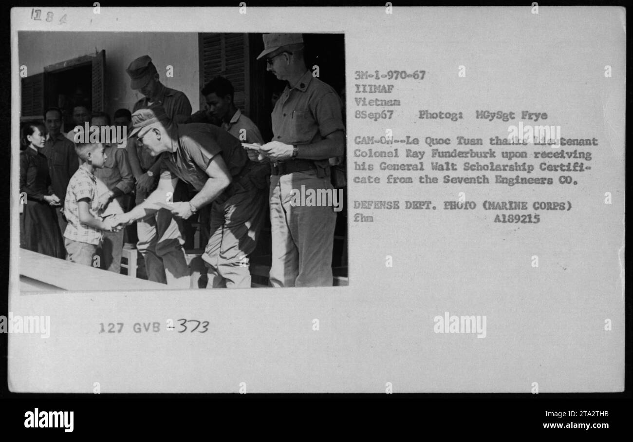 General walt scholarship certificate hi-res stock photography and ...