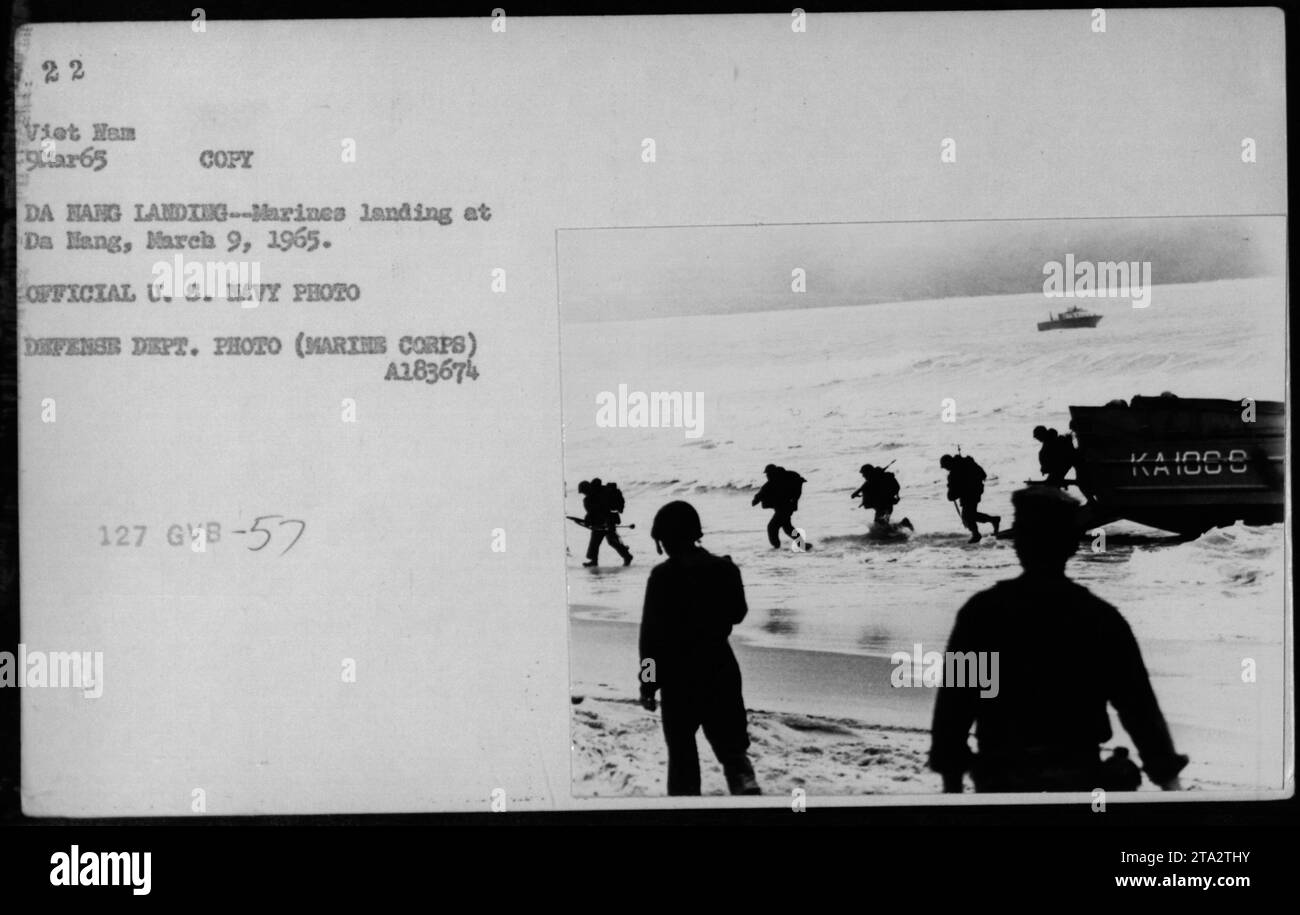 On March 9, 1965, U.S. Marines landed at Da Nang, Vietnam. The ...