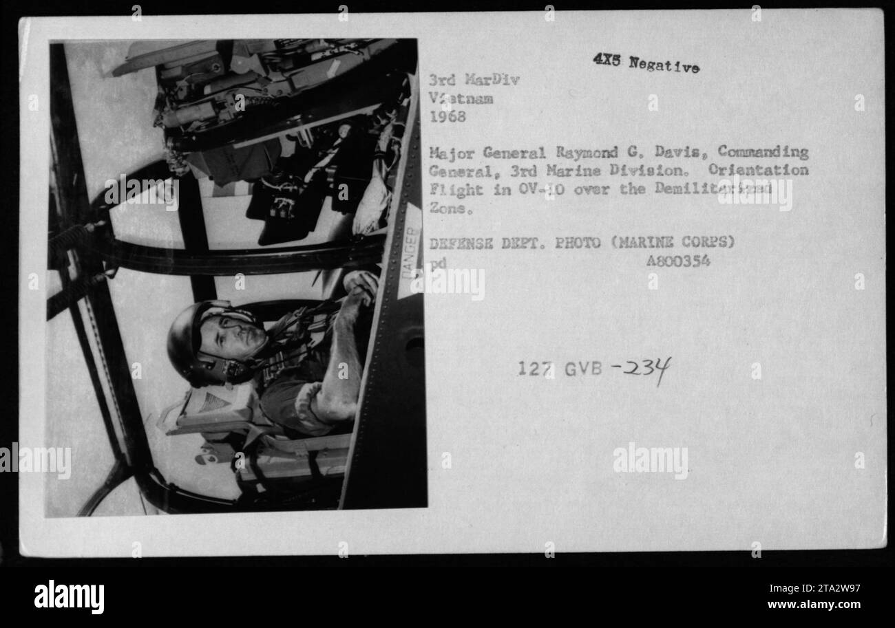 Major General Raymond G. Davis, Commanding General of the 3rd Marine ...