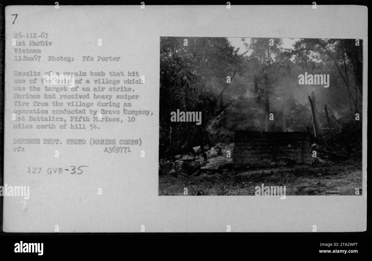 Vietnam war fire village Black and White Stock Photos & Images - Alamy