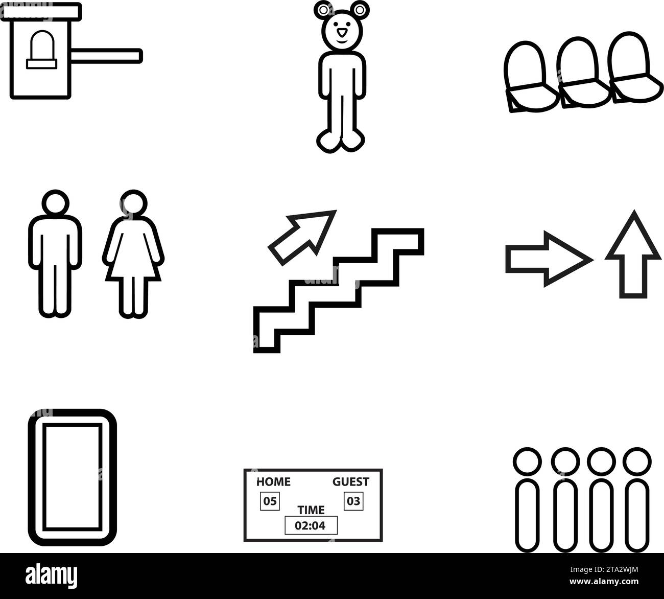 Modern stadium stairs Stock Vector Images - Alamy