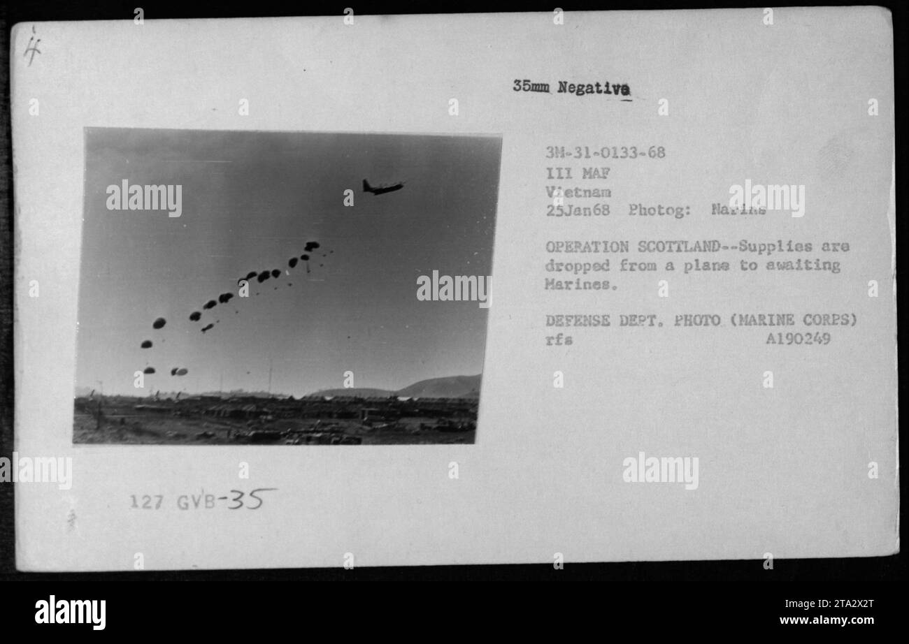 During Operation Scotland on January 25, 1968, supplies were air ...