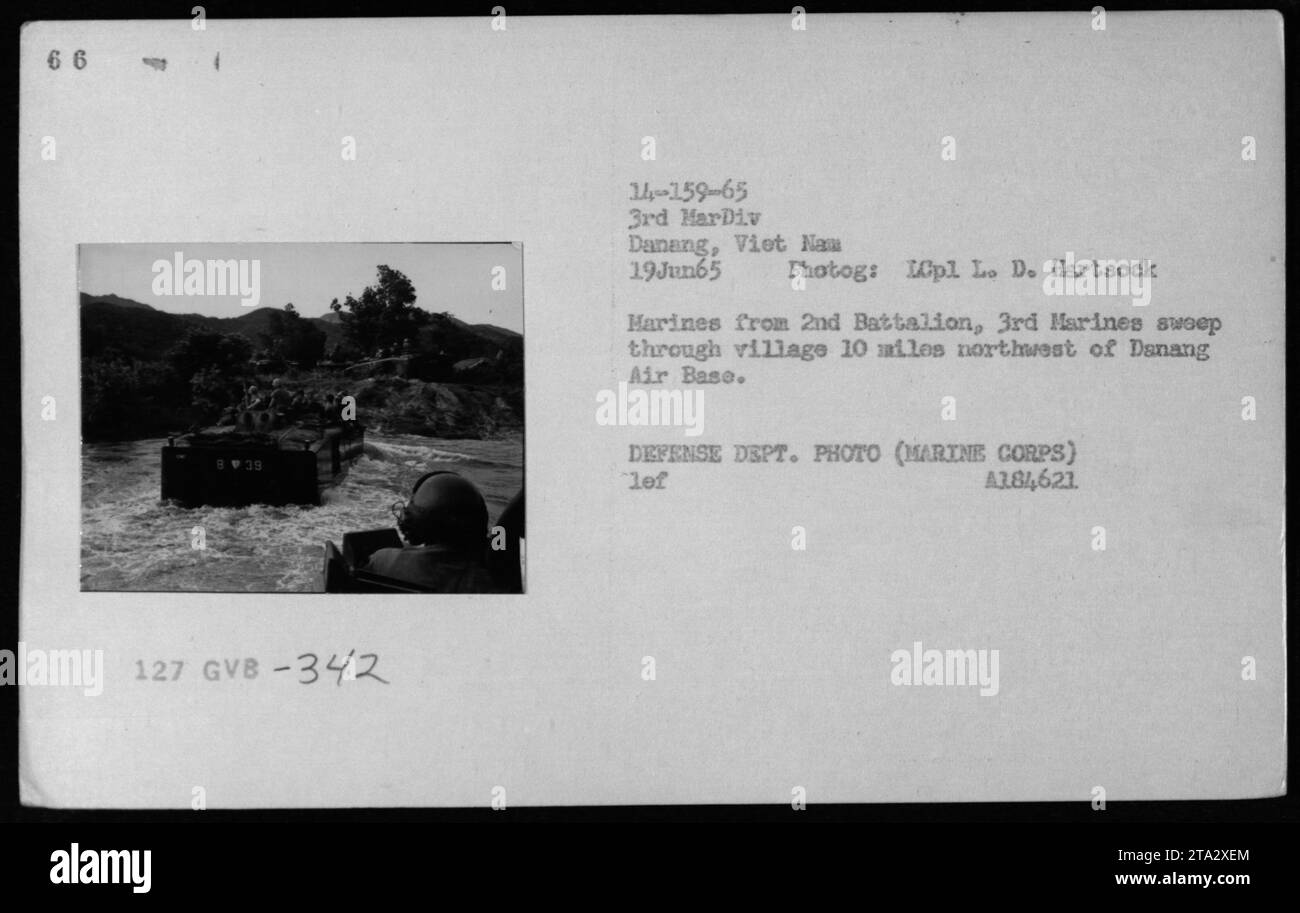 On June 19, 1965, Marines of the 3rd Marine Division conducted a ...