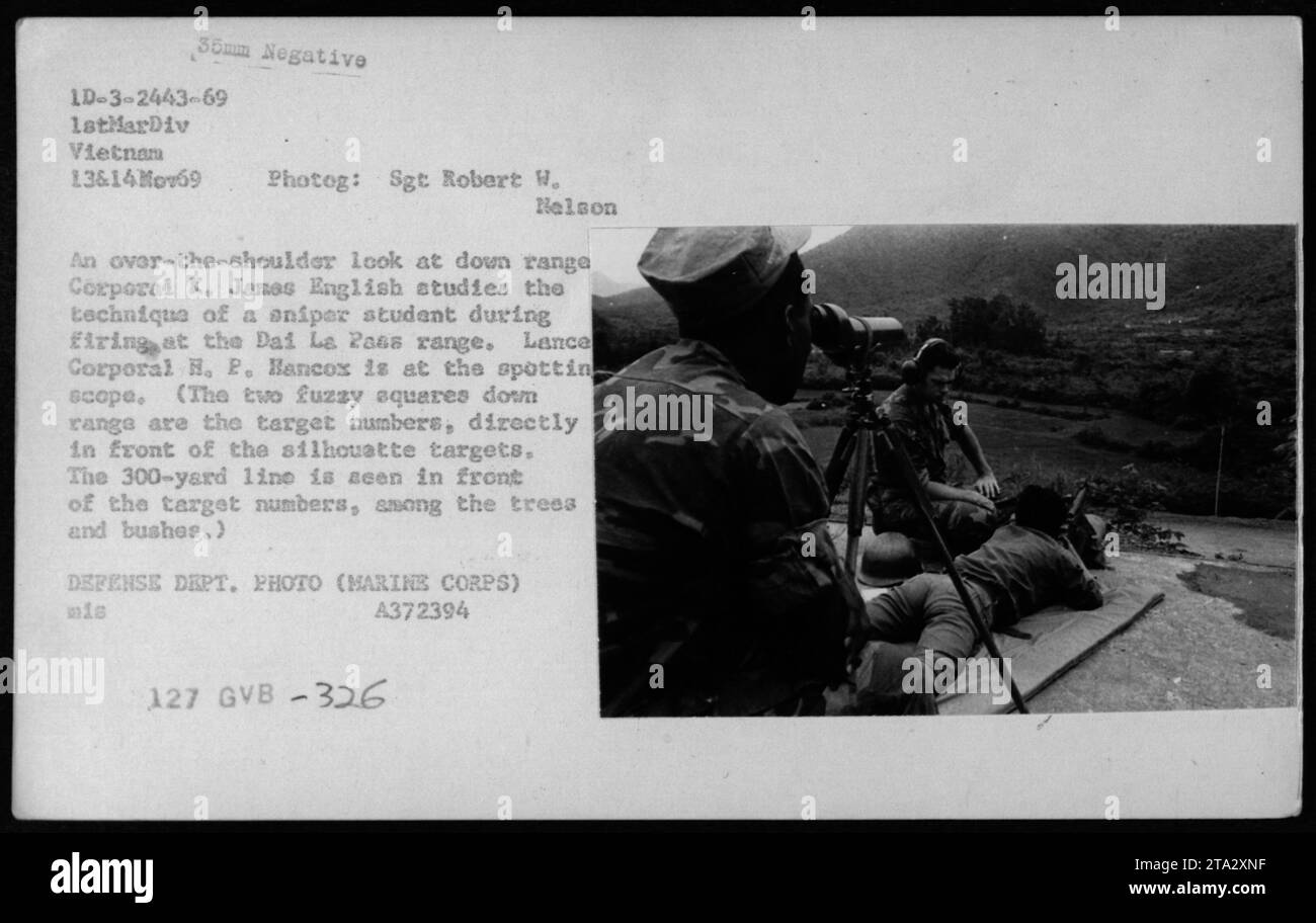 Sgt Robert W. captures an image of a sniper training session on ...