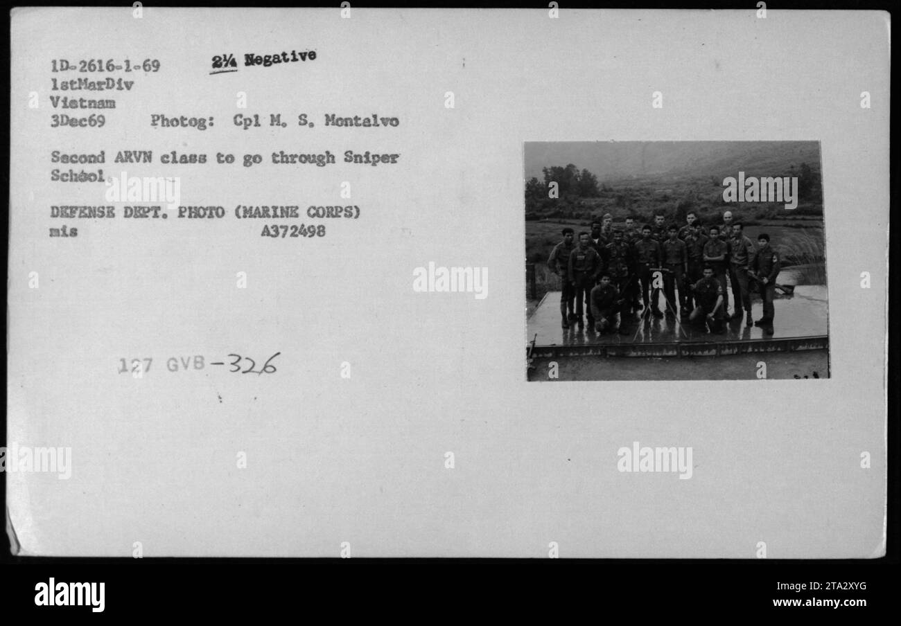 On December 3, 1969, ARVN soldiers attended Sniper School in the 1st ...