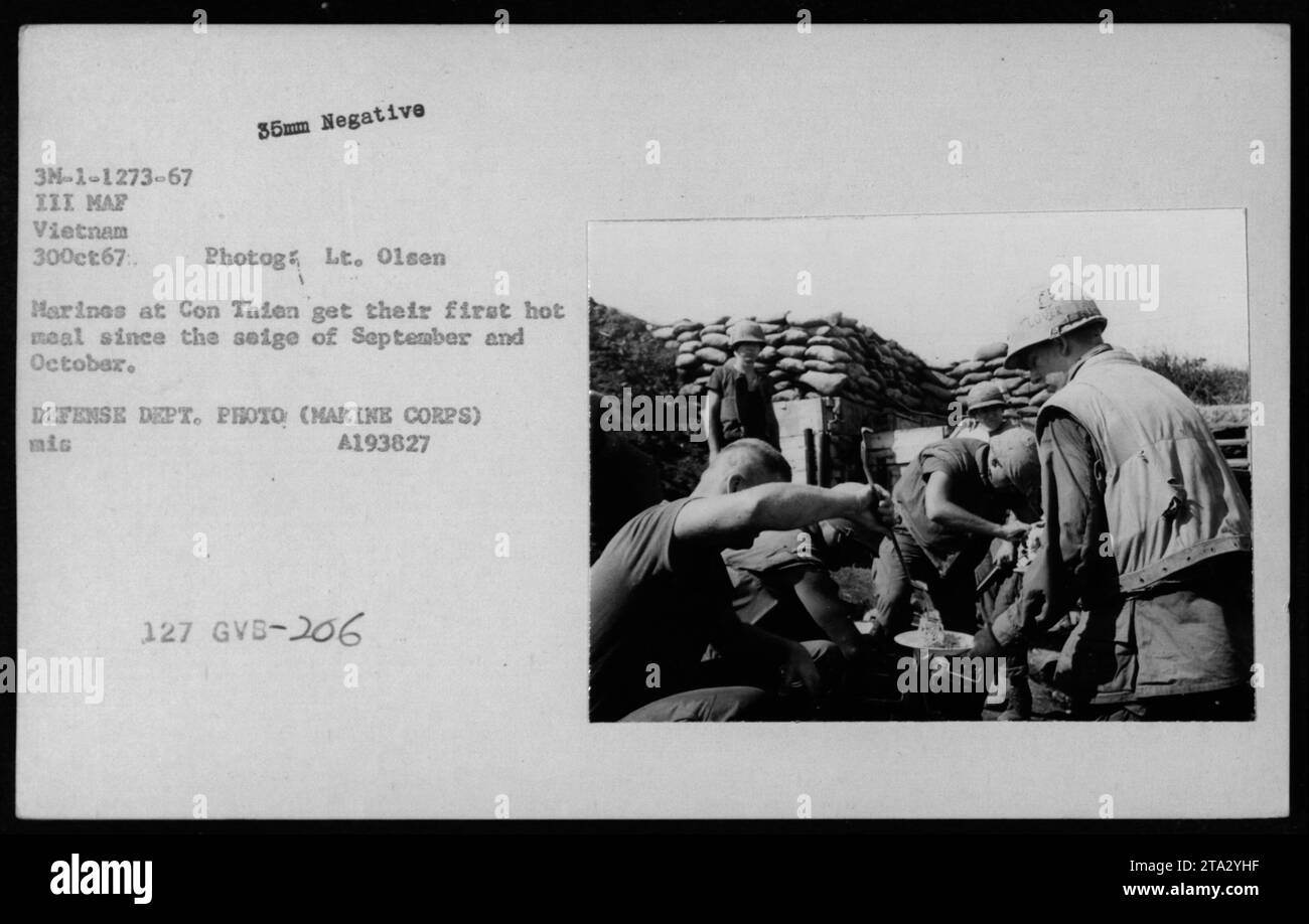 Marines at Con Thien in Vietnam, captured in this photograph from ...