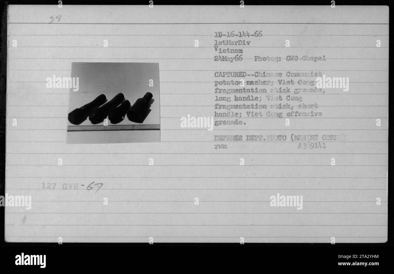 Viet cong fragmentation stick grenade hi-res stock photography and ...