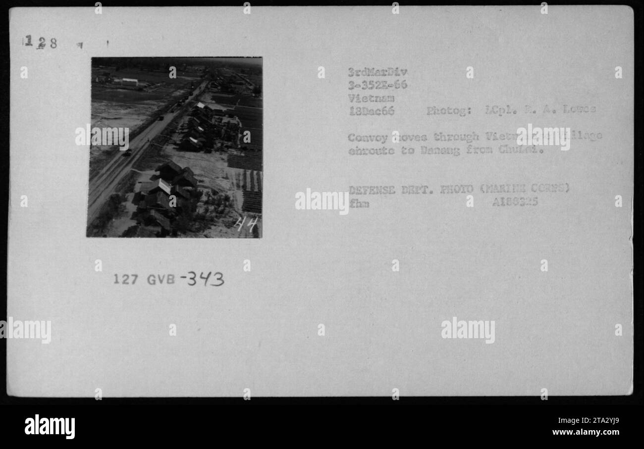 A convoy consisting of various vehicles, including jeeps, mules, trucks ...