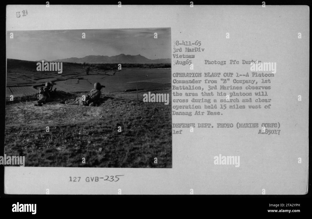 On August 3, 1965, a Platoon Commander from B Company, 1st Battalion ...
