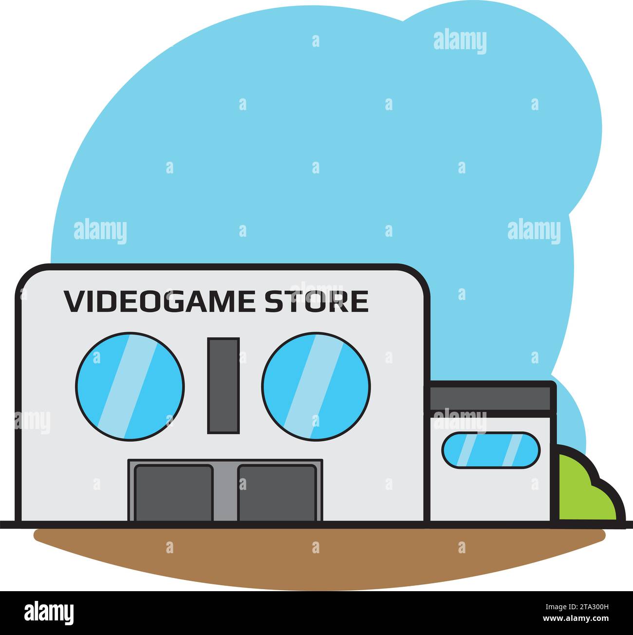 Isolated videogame store building icon Vector illustration Stock Vector ...