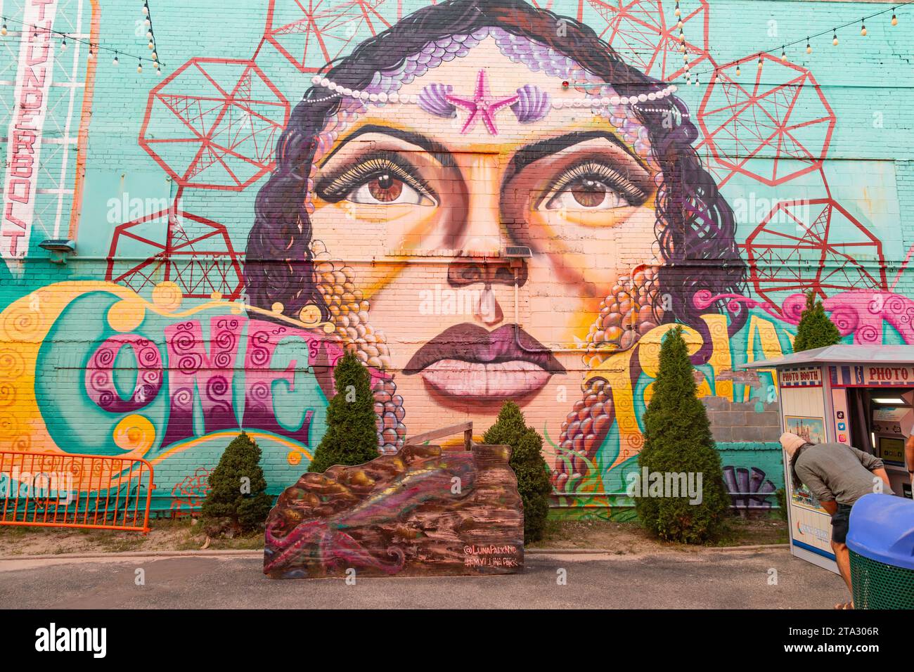 Mural at Coney Island, Brooklyn, New York, United States of America ...