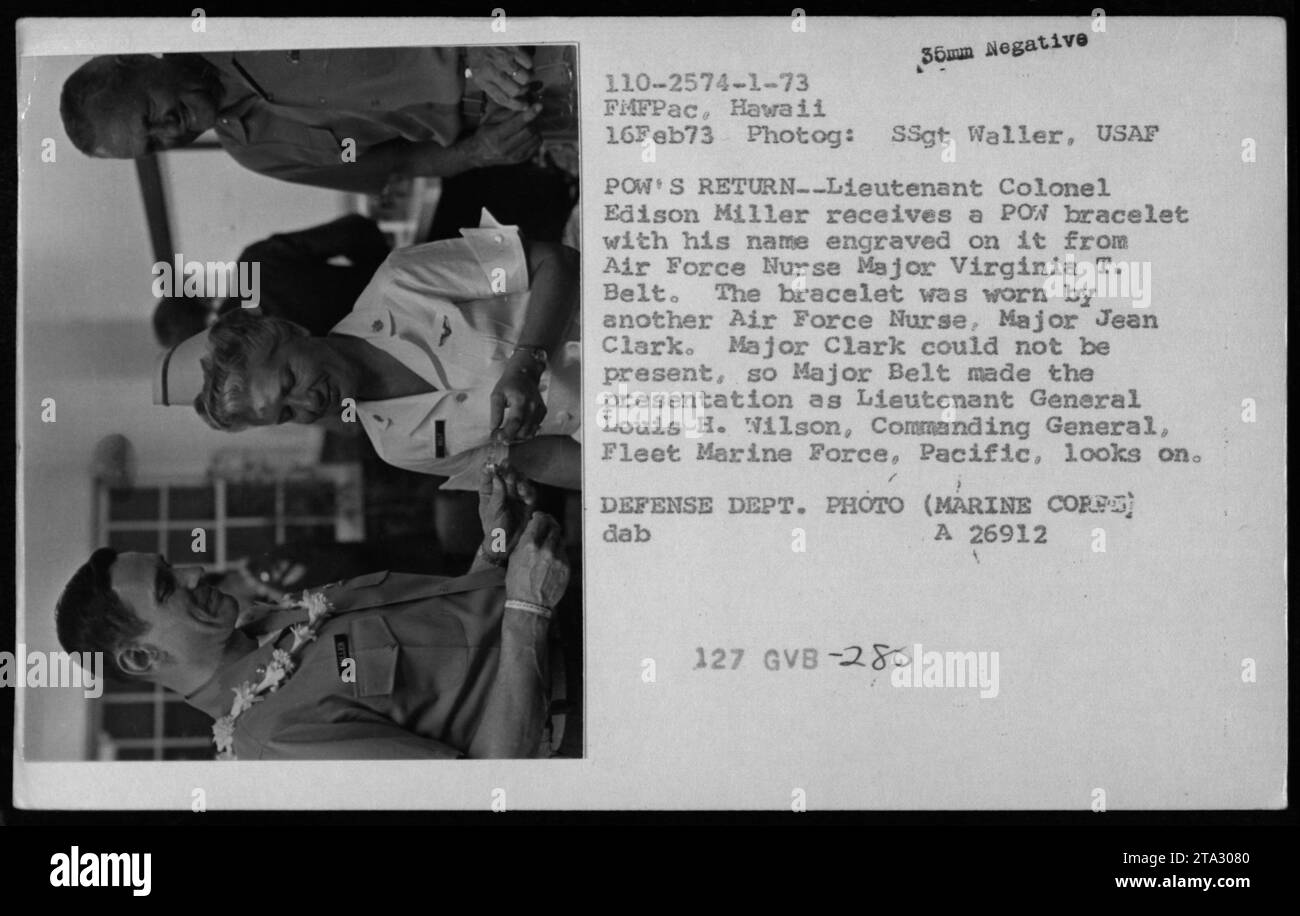 Lieutenant colonel edison miller hi-res stock photography and images ...