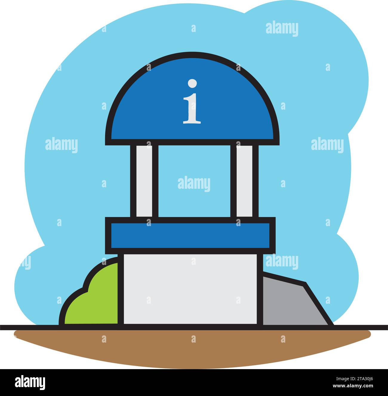 Isolated customer service building icon Vector illustration Stock ...