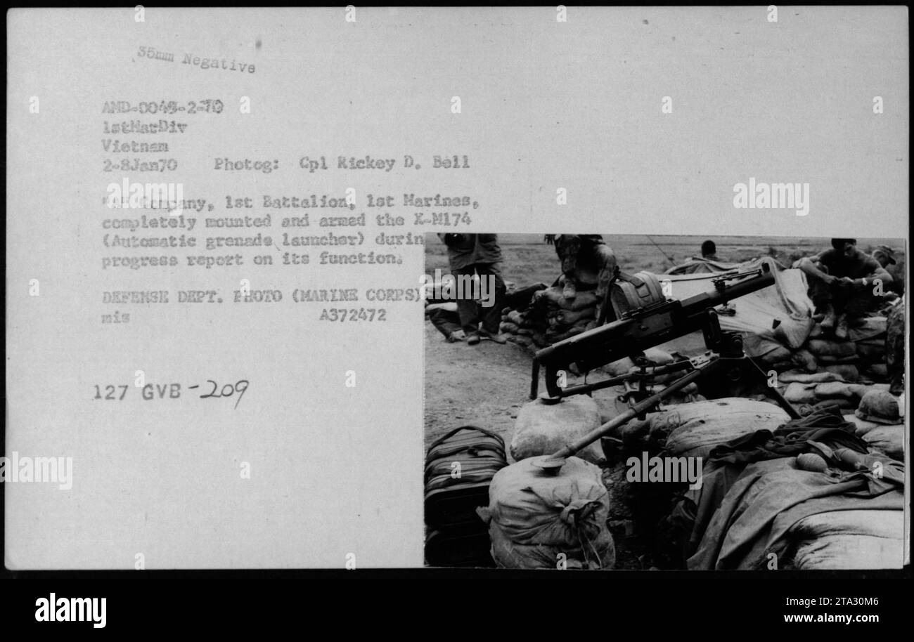 "A" Company, 1st Battalion, 1st Marines showcasing the X-M174 ...