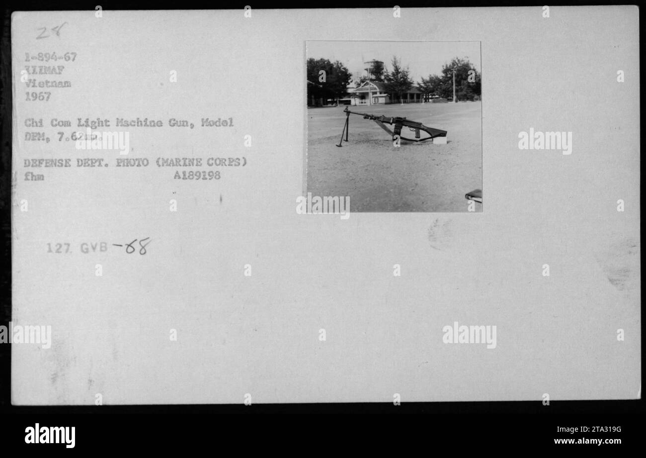 This photo shows a captured Chinese Communist (Chi Com) light machine ...