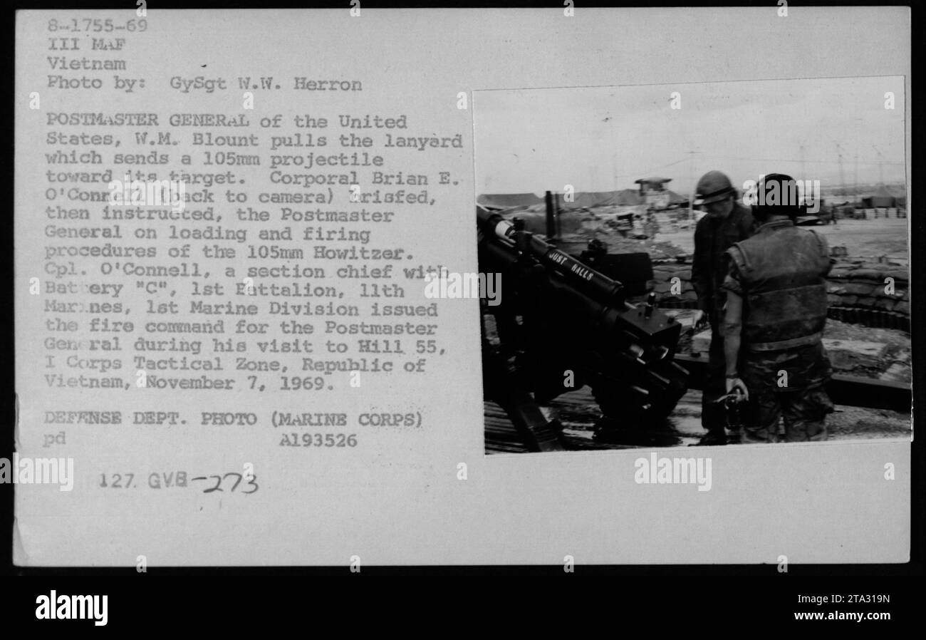 In November 1969, Postmaster General W.M. Blount was instructed by ...