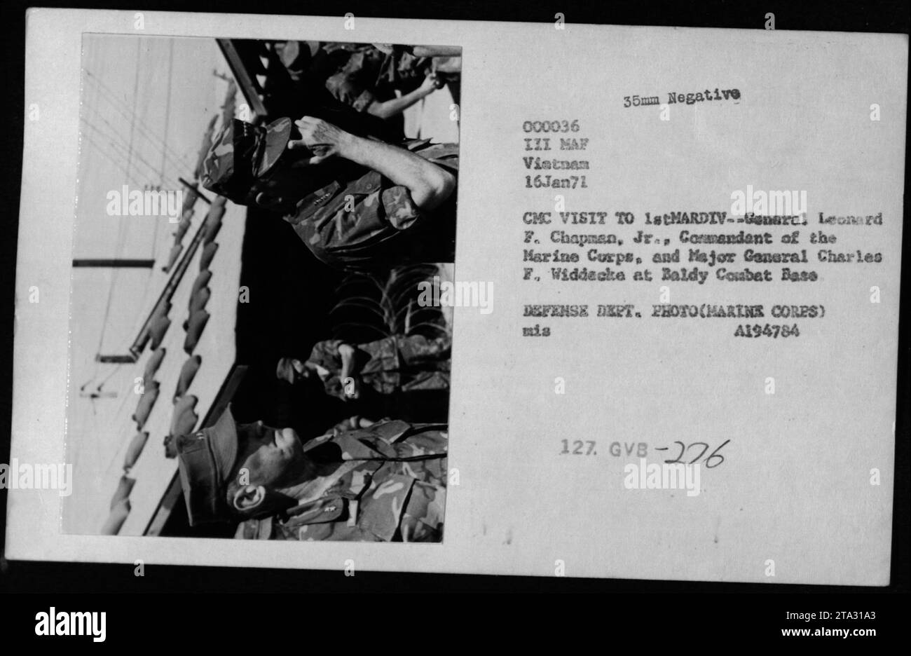 General leonard 7 chapman jr hi-res stock photography and images - Alamy