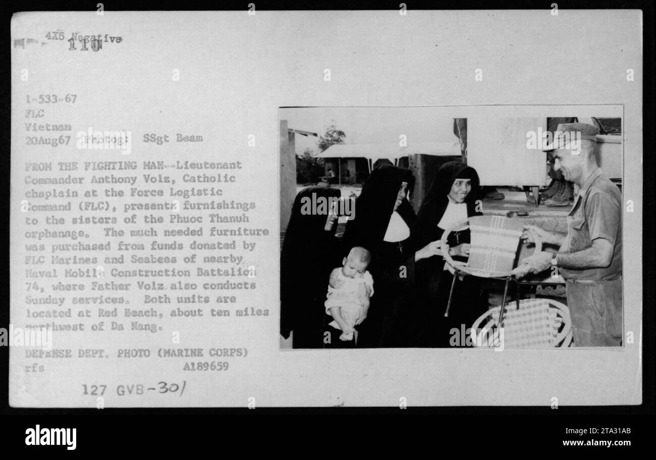 Lieutenant Commander Anthony Volz, a Catholic chaplain at the Force ...