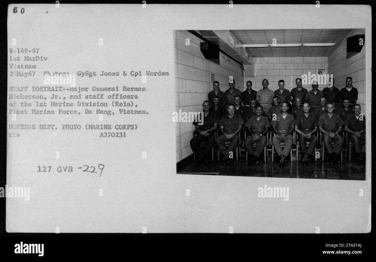 On May 29, 1967, Major General Herman Nickerson Jr. and his staff ...