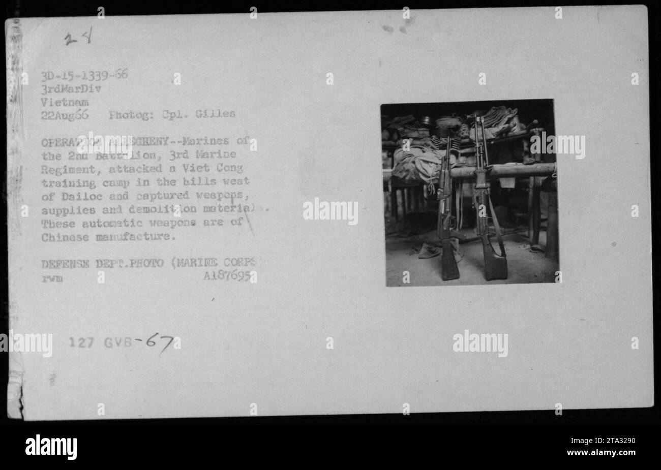 2nd battalion 3rd field artillery regiment Black and White Stock Photos ...