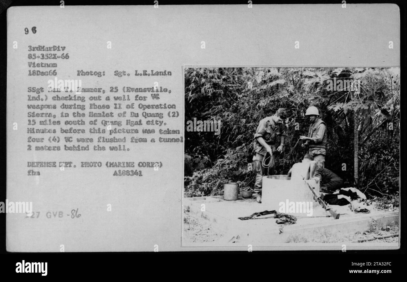 SSgt Ben T. Hammer, 25, from Evansville, Ind., is shown checking out a ...