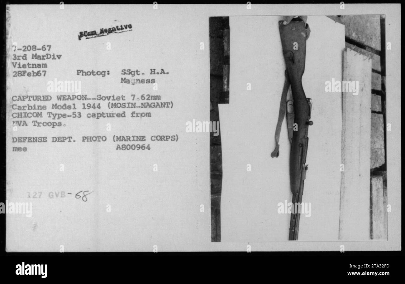 Soviet 7 62mm carbine model 1944 Black and White Stock Photos & Images ...