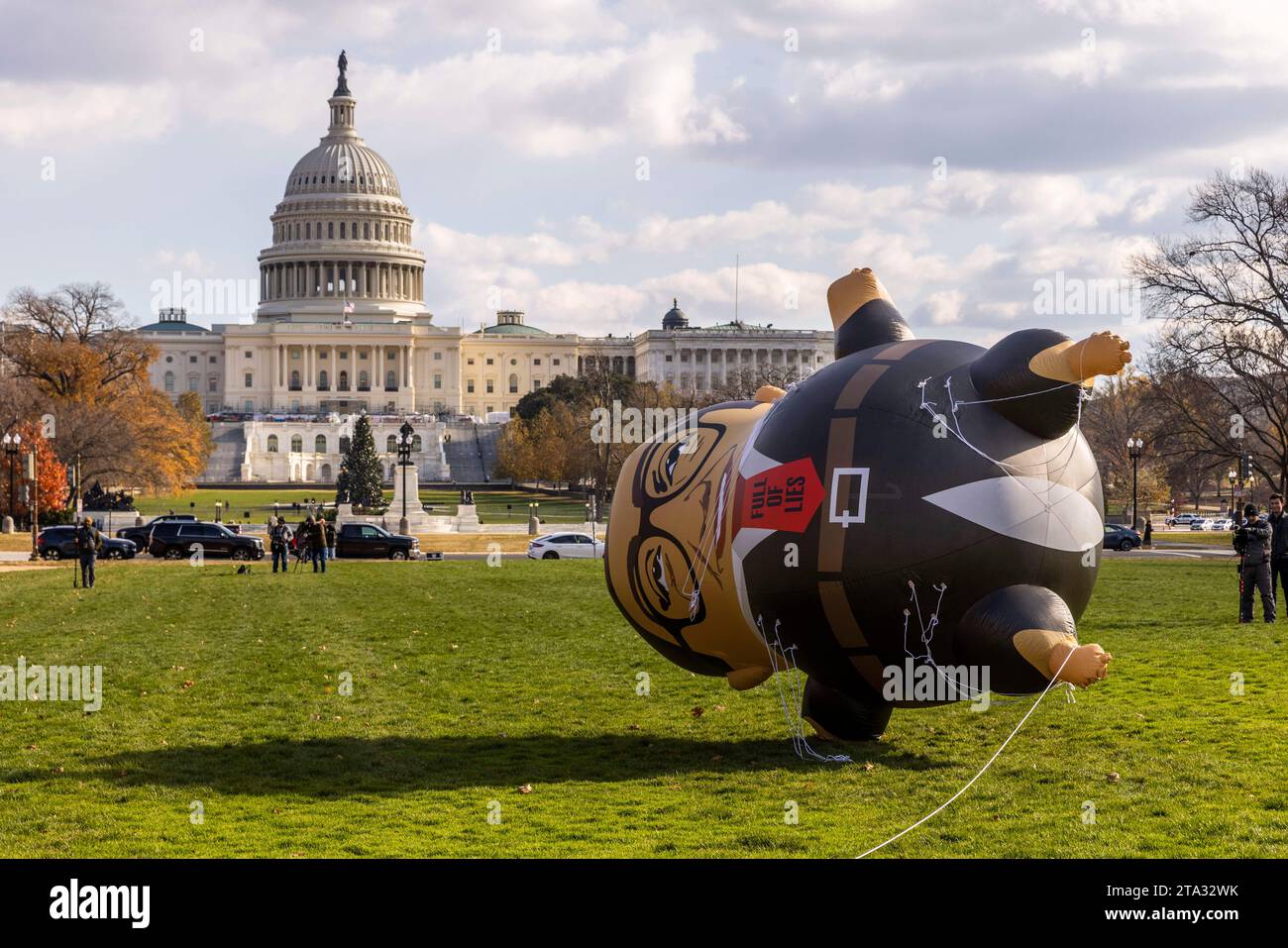 Washington, United States. 28th Nov, 2023. A balloon of Rep. George ...