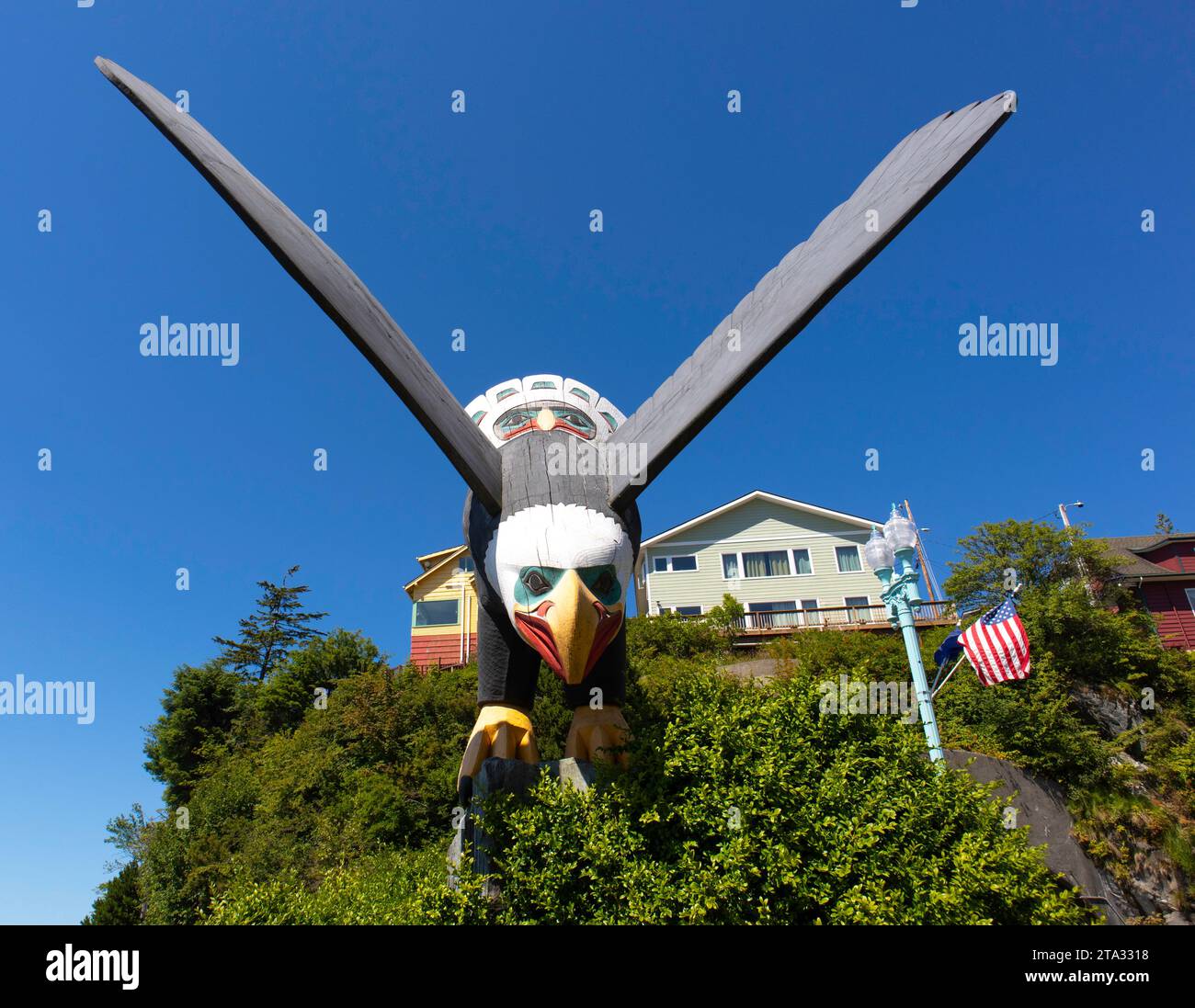 Thundering Wings by Nathan Jackson, Eagle Park, Ketchikan, Alaska, USA ...