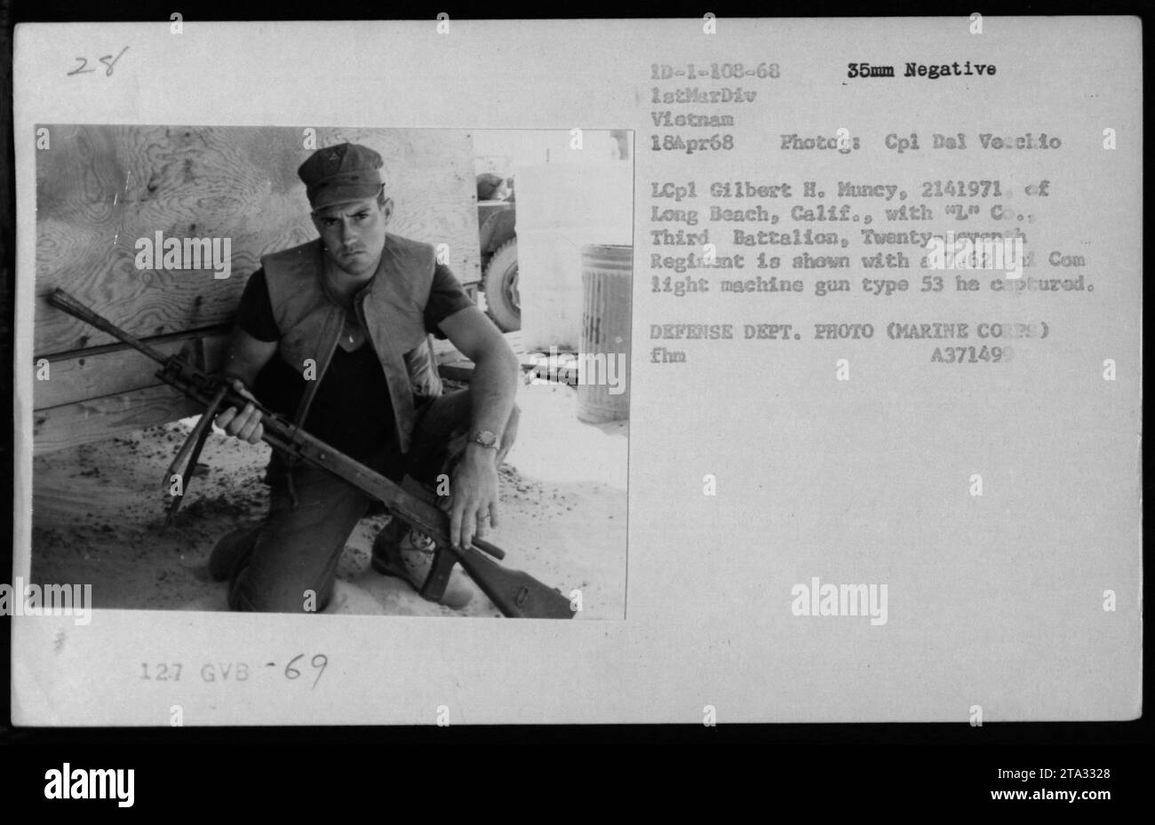 American machine gun battalion Black and White Stock Photos & Images ...