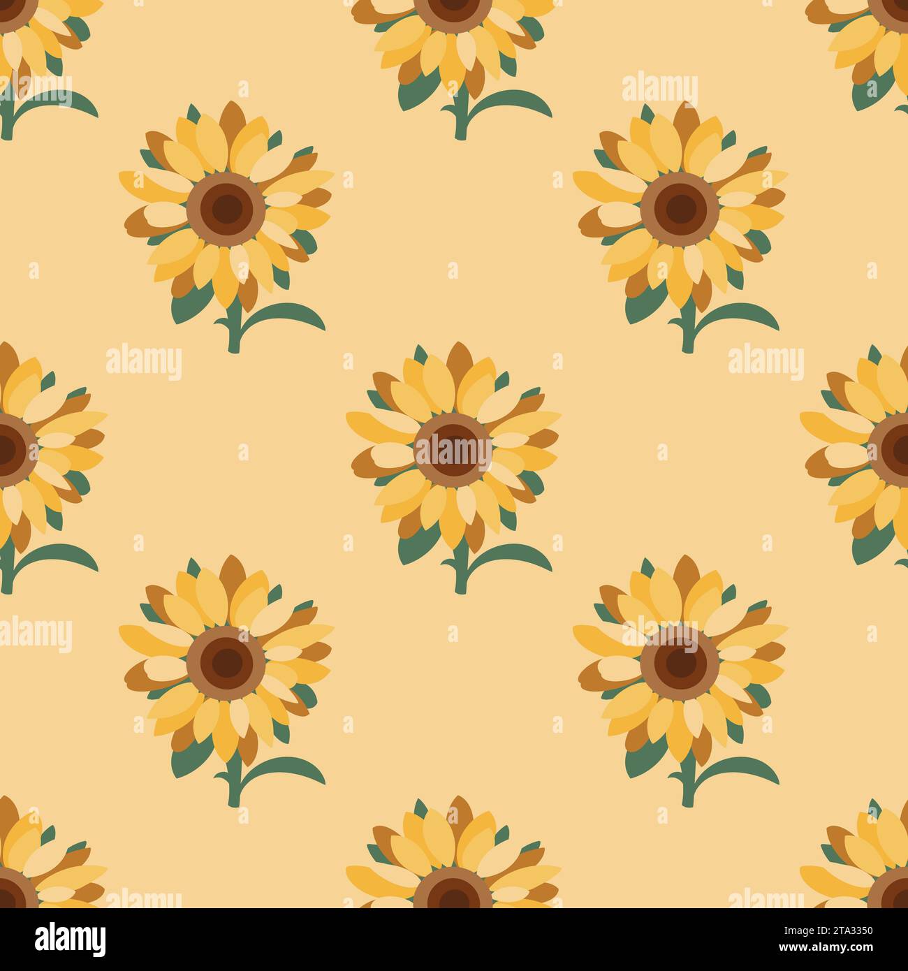Sunflowers vector sunflower hi-res stock photography and images - Alamy