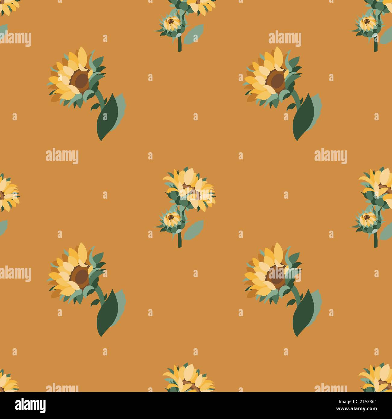 Sunflowers vector sunflower hi-res stock photography and images - Alamy