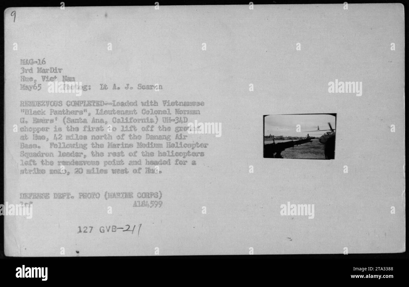 American soldiers board UH-34D helicopters for a mission north of ...