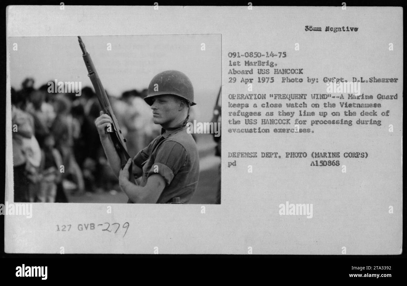 Uss hancock processing Black and White Stock Photos & Images - Alamy