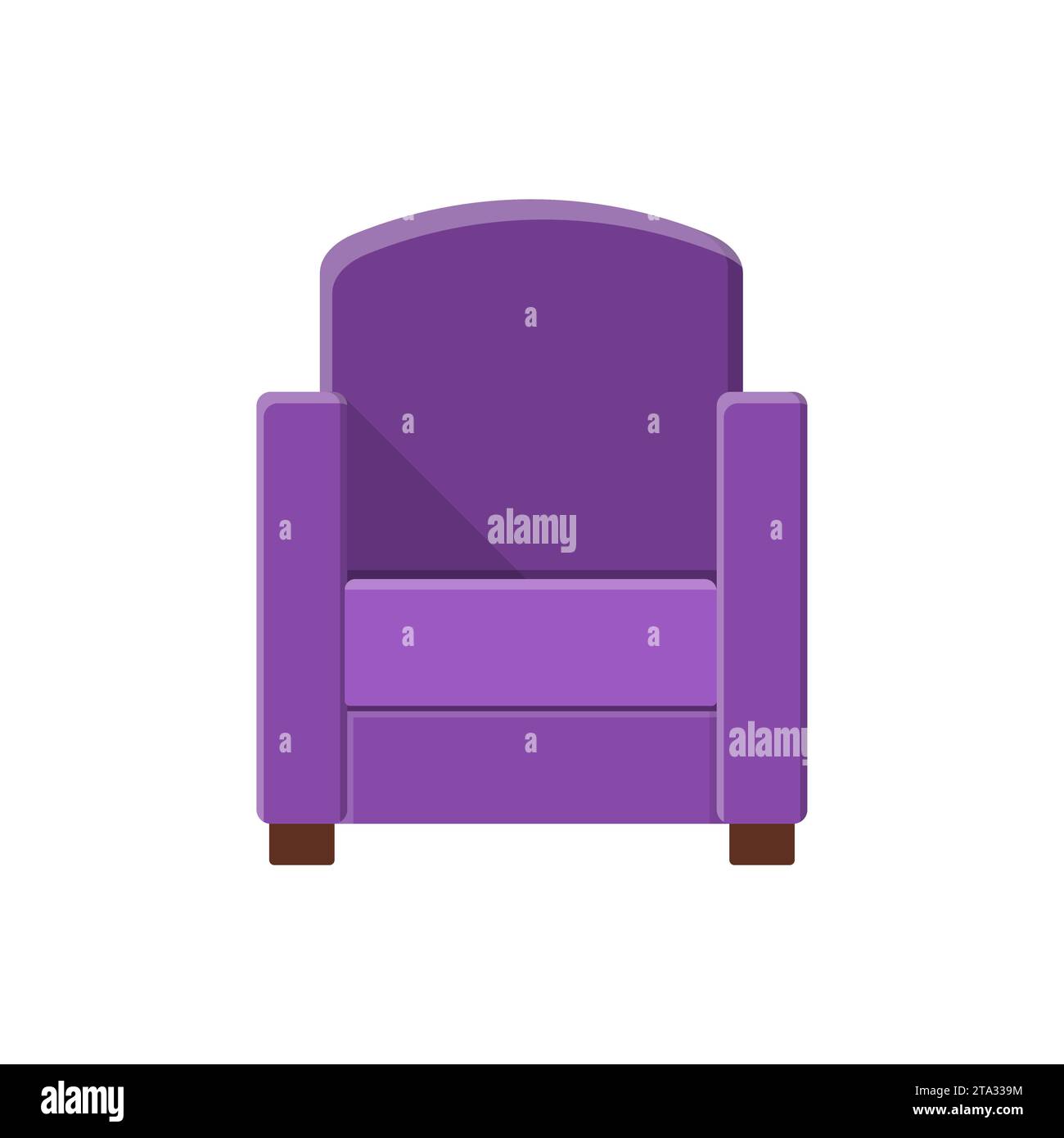 Modern white armchair in Stock Vector Images - Alamy