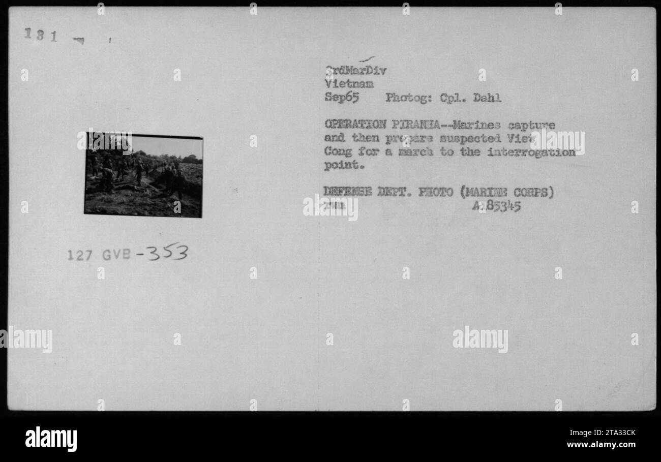 1965 marines in action Black and White Stock Photos & Images - Alamy