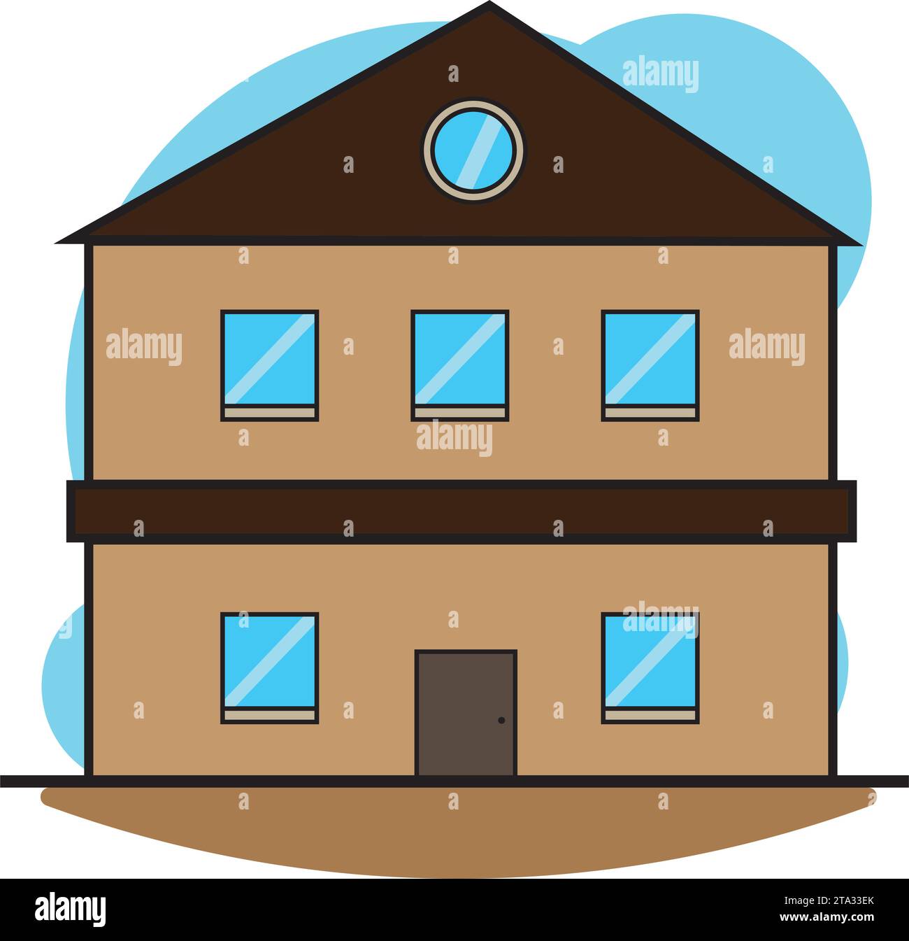 Isolated apartment residential building icon Vector illustration Stock ...
