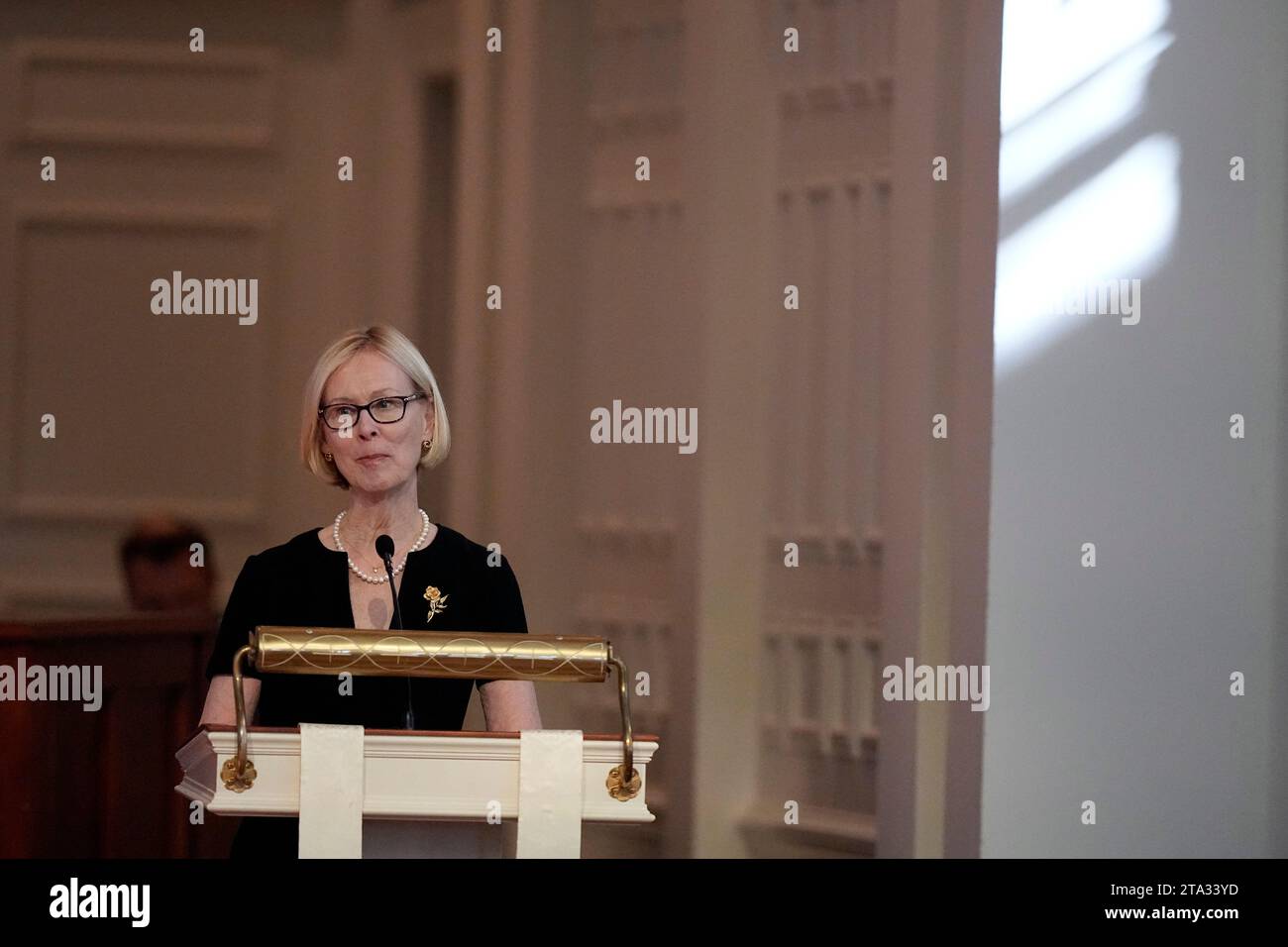 Kathryn Cade speaks at a tribute service for former first lady Rosalynn ...
